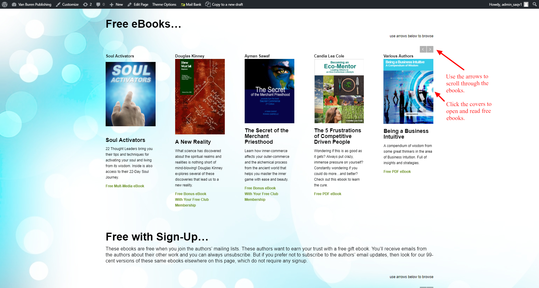 Accessing the Free Ebooks – Van Buren Publishing